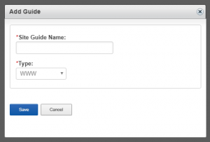 Creating a Site Guide – ONEsite Developers