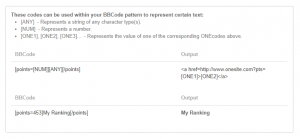 Custom BB Codes – ONEsite Developers