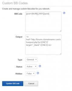 Custom BB Codes – ONEsite Developers