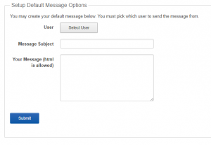Default Message – ONEsite Developers