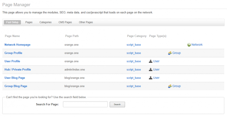 Layout Overview – ONEsite Developers
