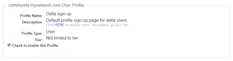 Manage Profiles – ONEsite Developers