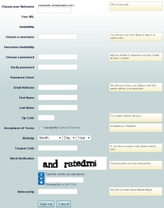 Signup Options – ONEsite Developers