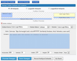Toolbar Admin – ONEsite Developers